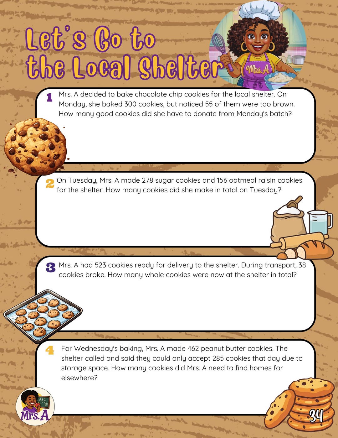 Mixed Word Problem Worksheets | Addition & Subtraction Practice for ...