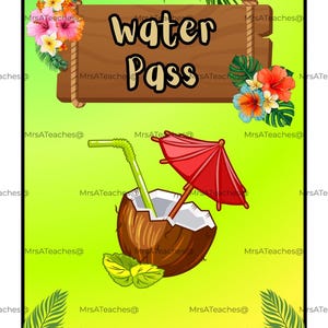 Tropical Hall Passes | “keep Palm and Carry On” Printable Set ...