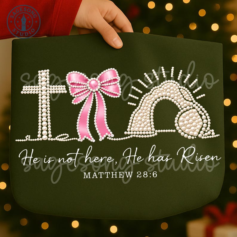 He is Not Here He Has Risen Png, Matthew 28:6,christian Easter Coquette ...