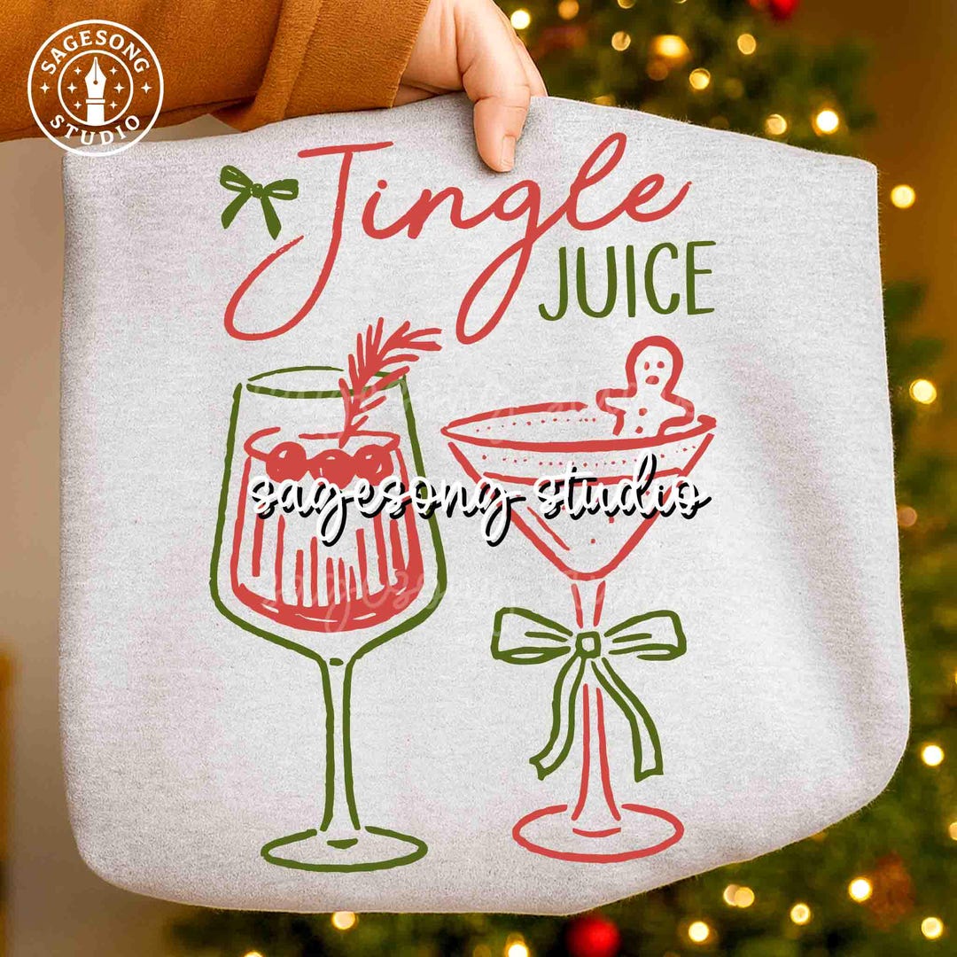 Jingle Juice Svg, Christmas Drink Svg, Santa Cocktail Holiday Svg ...