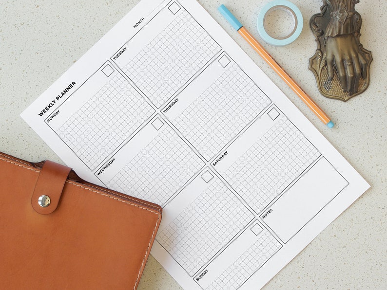 2024 Calendar With Weekly and Daily Planner A4 Sized Printable Digital ...