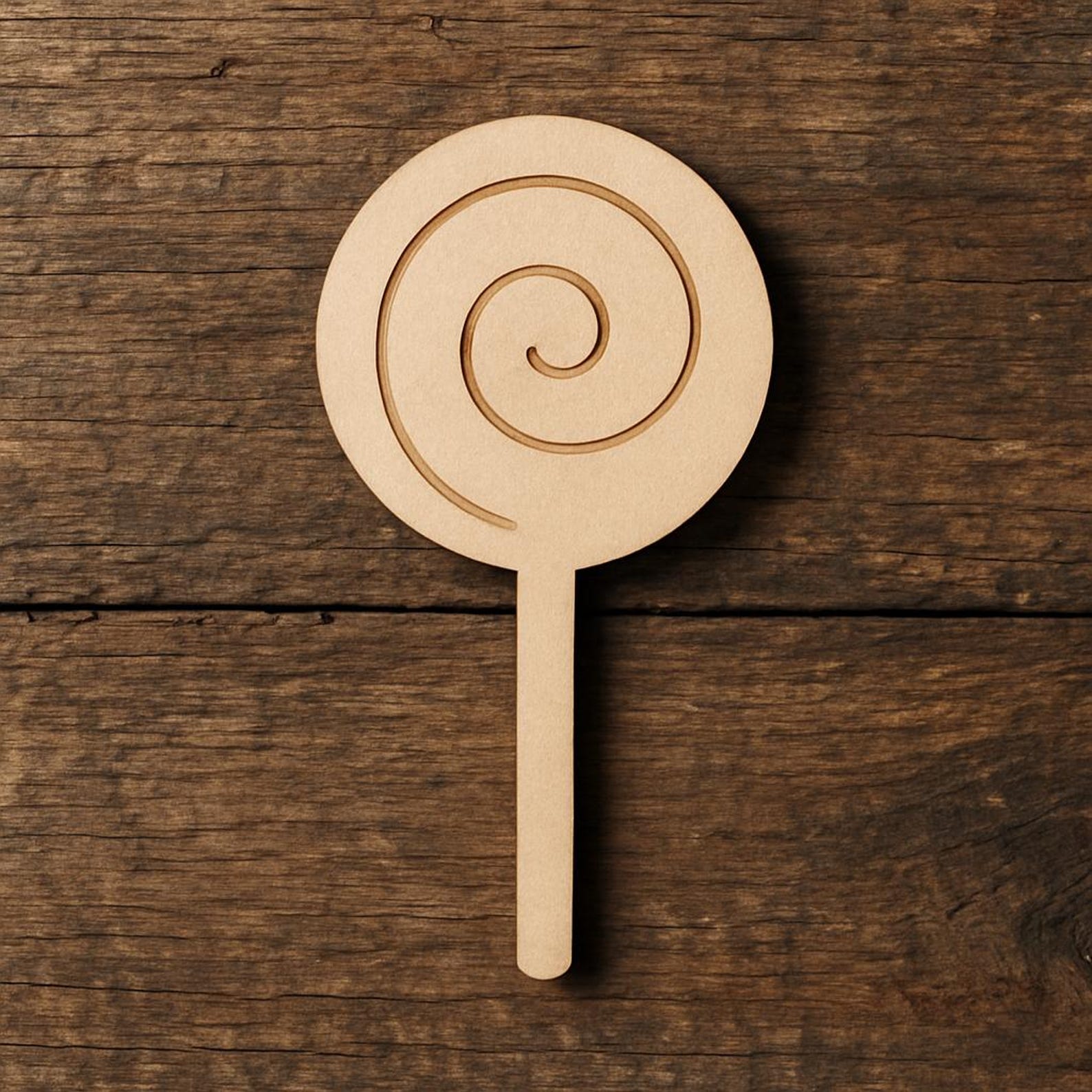 Unfinished Wood Lollipop Shape | DIY Craft Cutout - Etsy