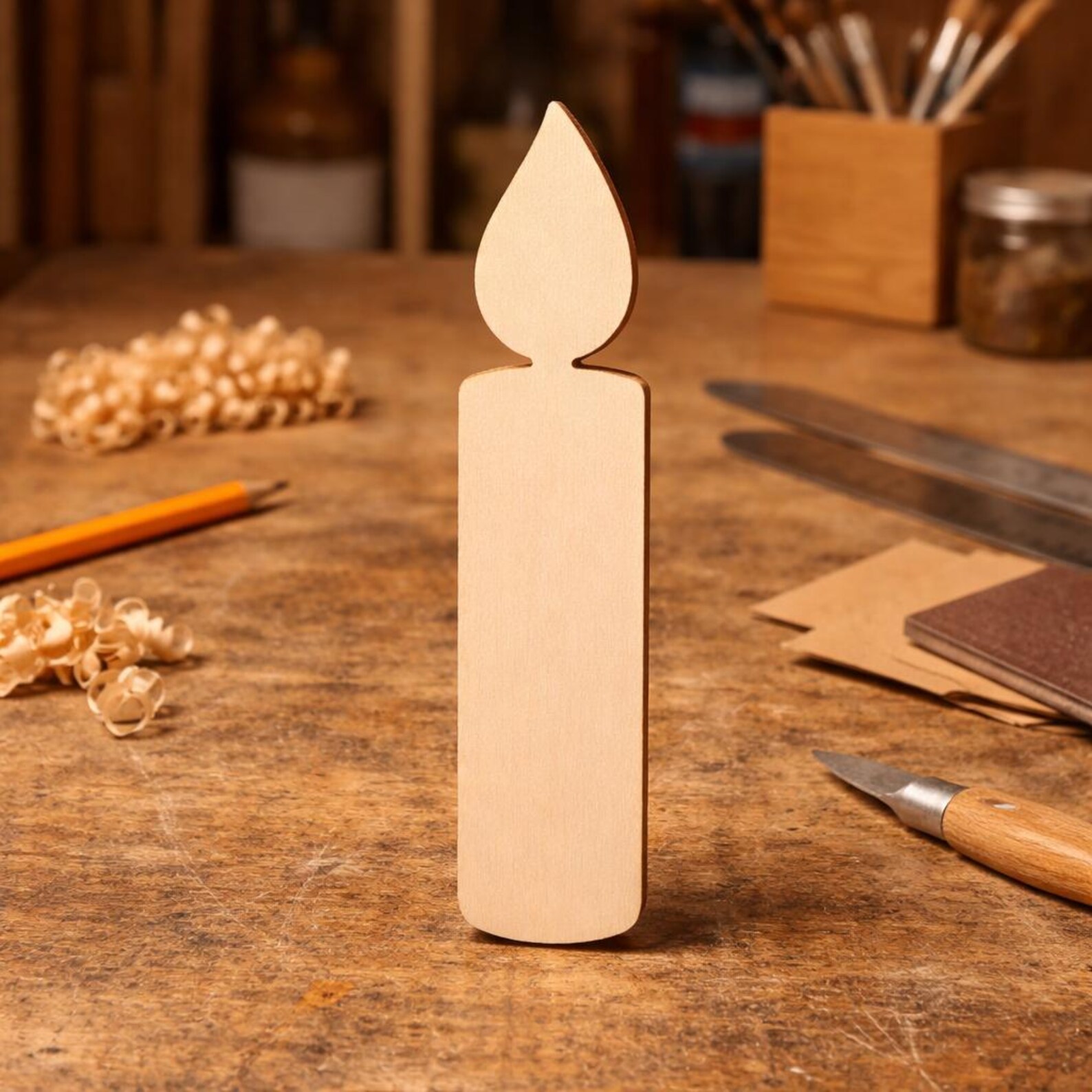 Wooden Candle Blank Shape for Birthday and Craft Projects - Etsy