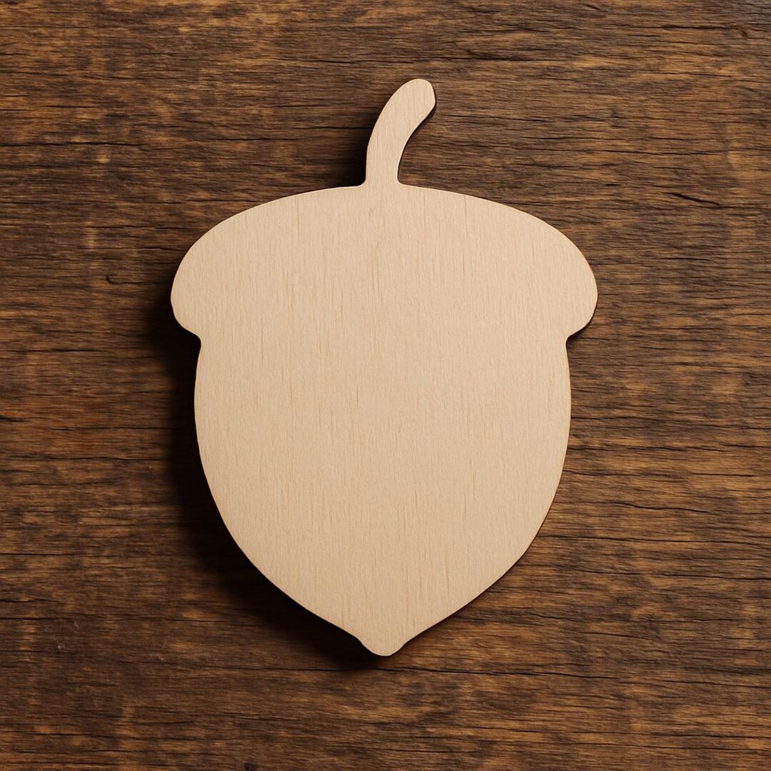 Acorn Wood Blank Unfinished Fall Craft Shape - Etsy