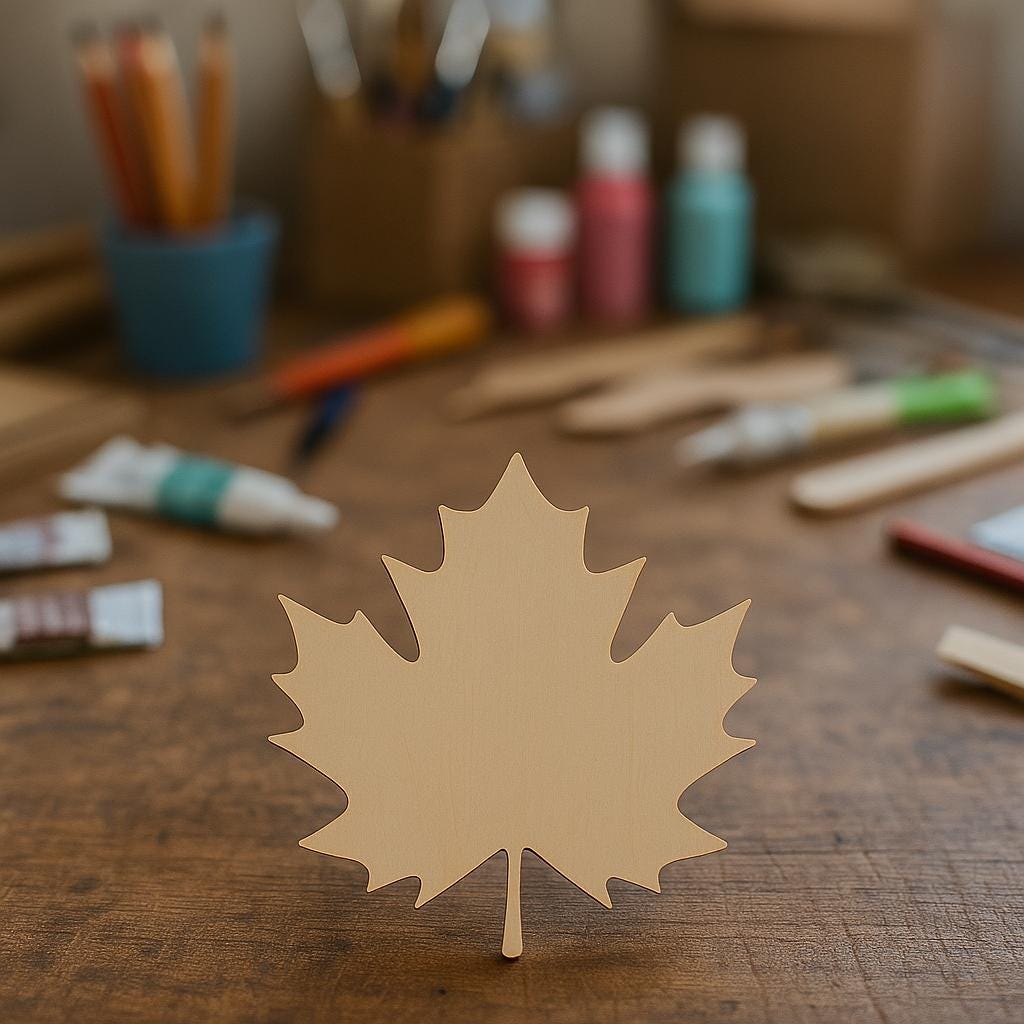 Maple Leaf Wooden Blank for Fall Crafts - Etsy Canada