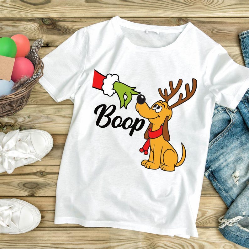 Christmas Boop Reindeer Svg Png, Christmas Dog,funny (digital Download ...