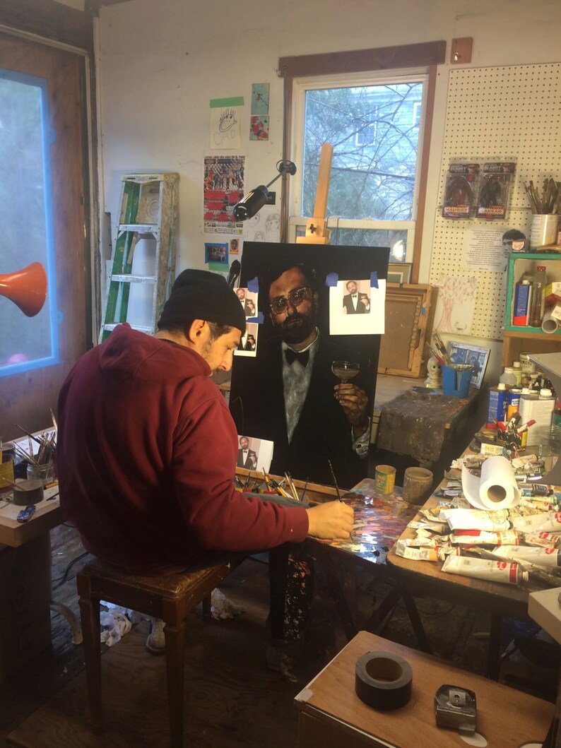 Custom Black Velvet Portrait 20 X 24 - Etsy