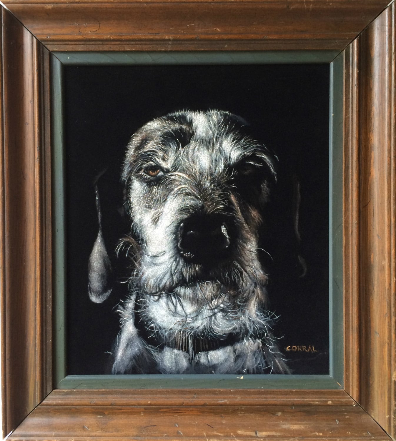 Custom Pet Black Velvet Portrait - 11 X 14 - Etsy