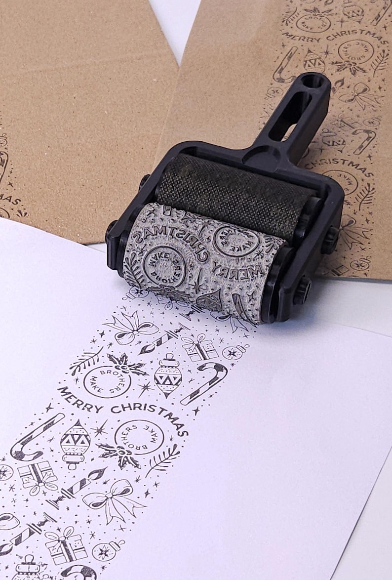 Custom Logo Roller Stamp | Small Business Branding Packaging - Etsy