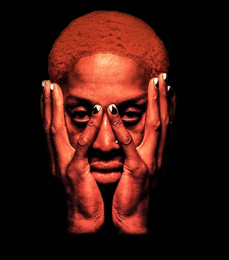 Dennis Rodman T Shirt Design PNG Instant Download 300 Dpi - Etsy