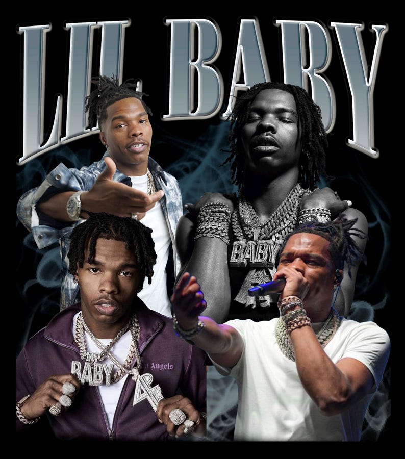 Lil Baby T Shirt Design PNG Instant Download 300 Dpi - Etsy