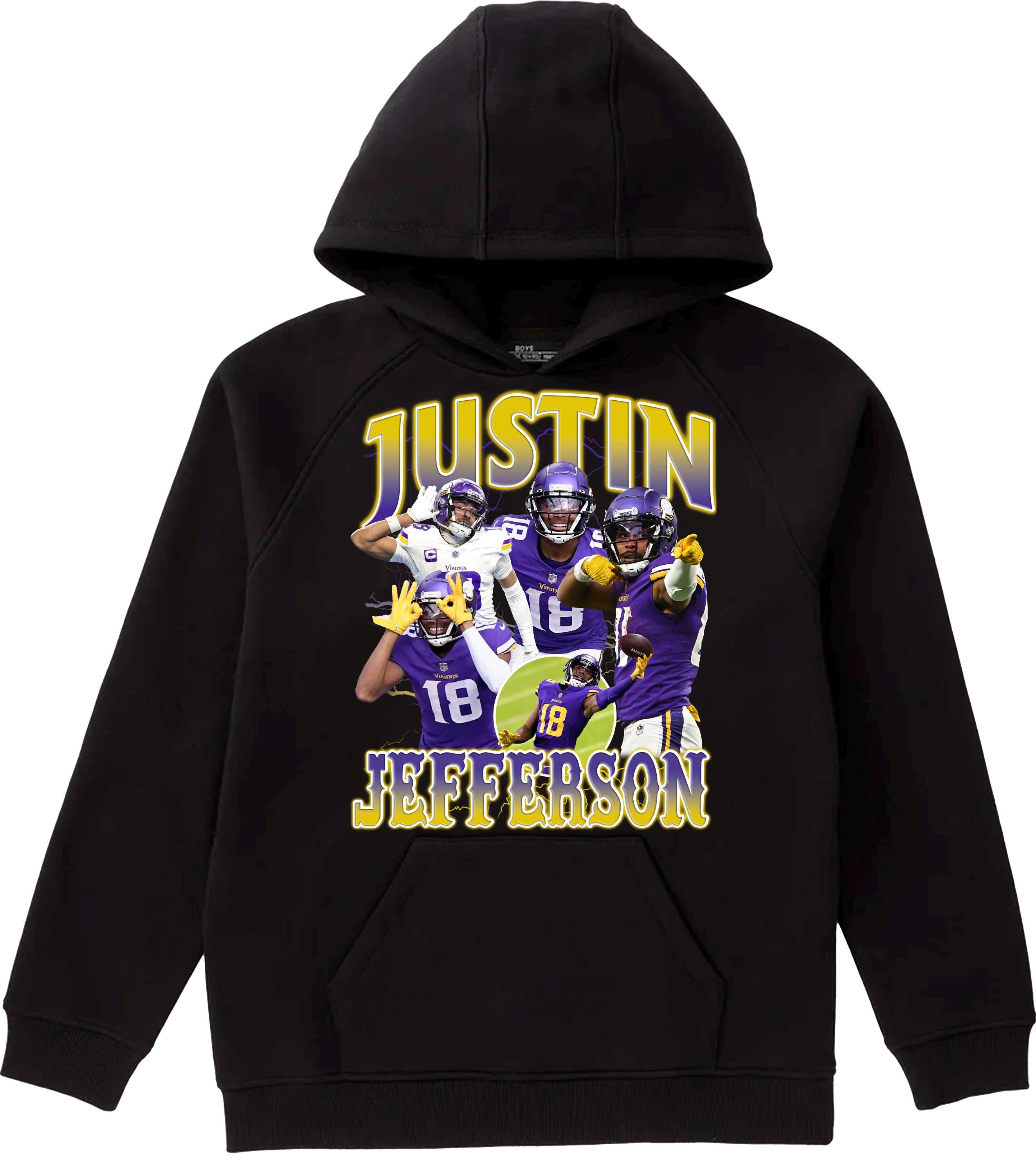 Ready to Print Justin Jefferson T Shirt Design PNG Instant Download 300 ...