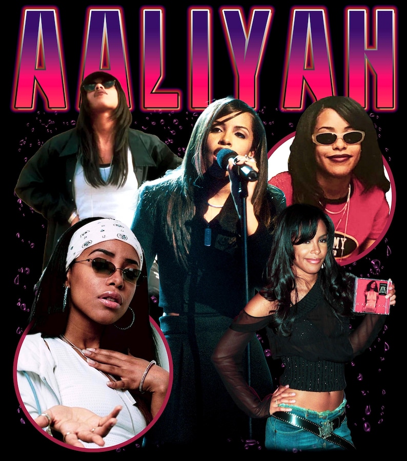 Ready to Print Aaliyah T Shirt Design PNG Instant Download 300 Dpi - Etsy