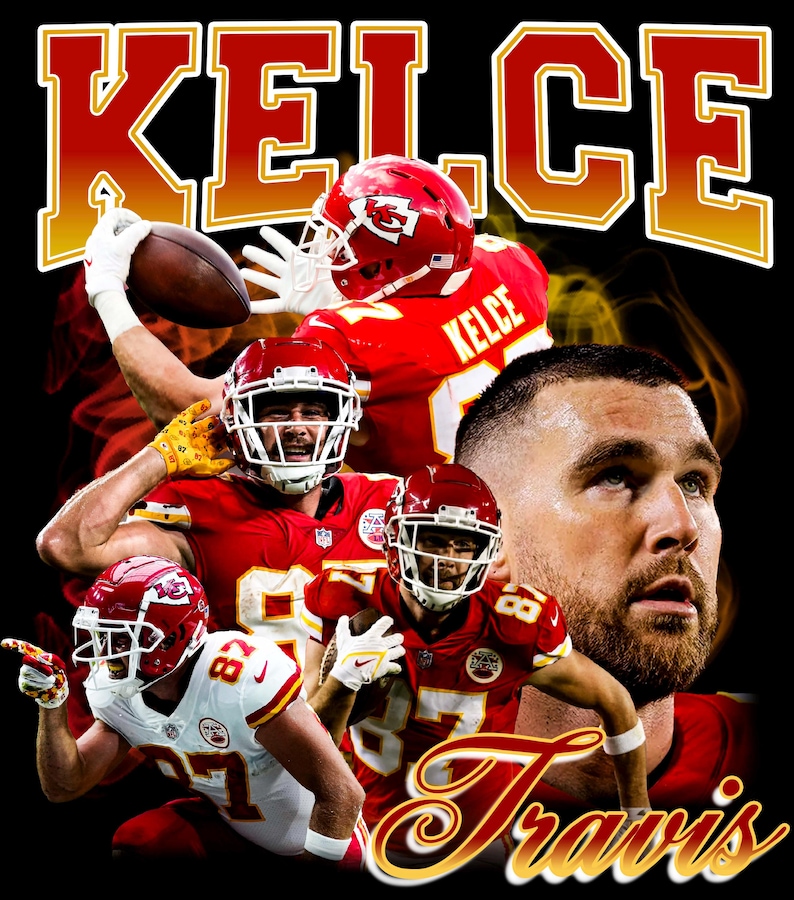 Kelce Travis T Shirt Design PNG Instant Download 300 Dpi - Etsy