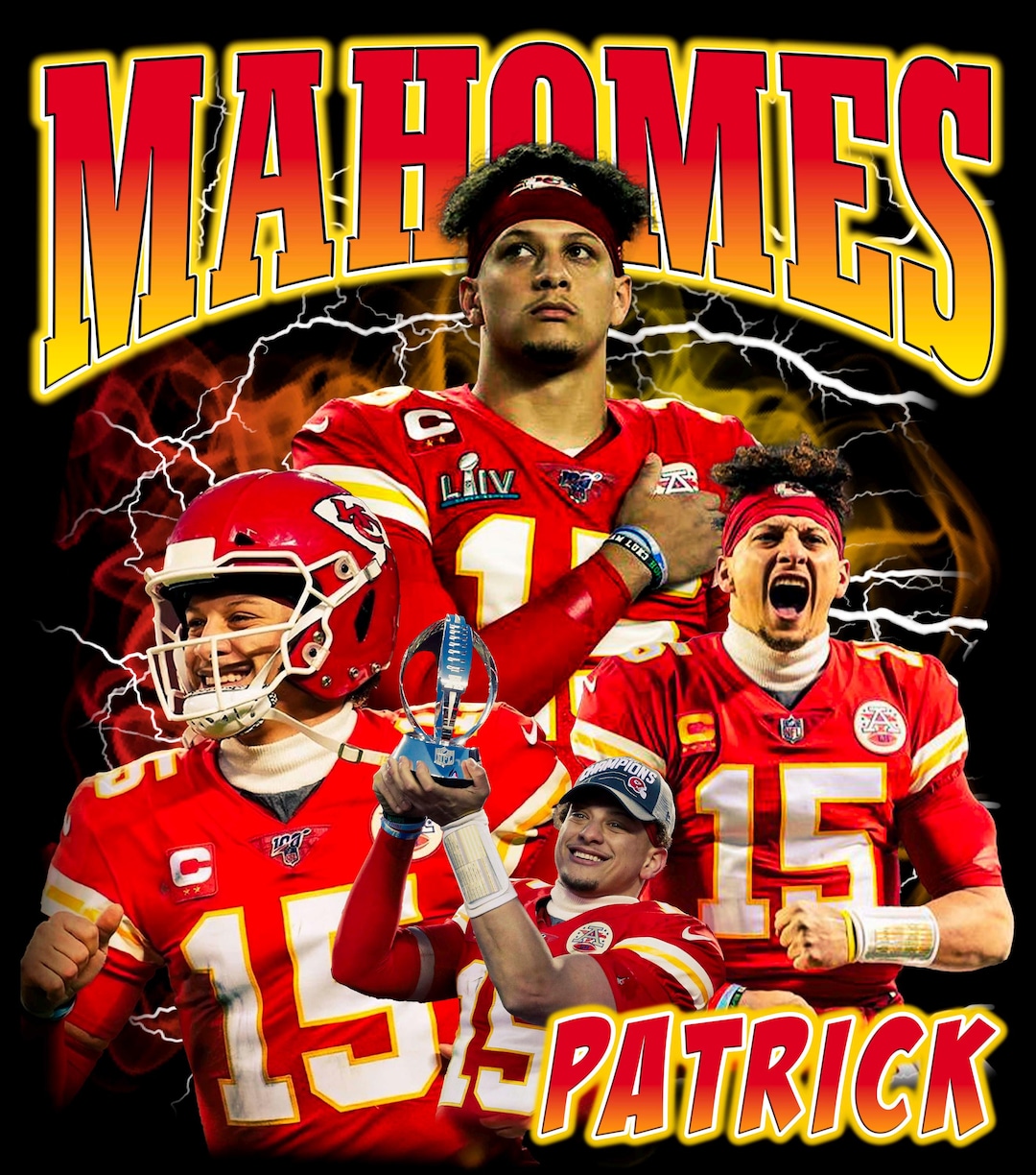Patrick Mahomes T Shirt Design PNG Instant Download 300 Dpi - Etsy