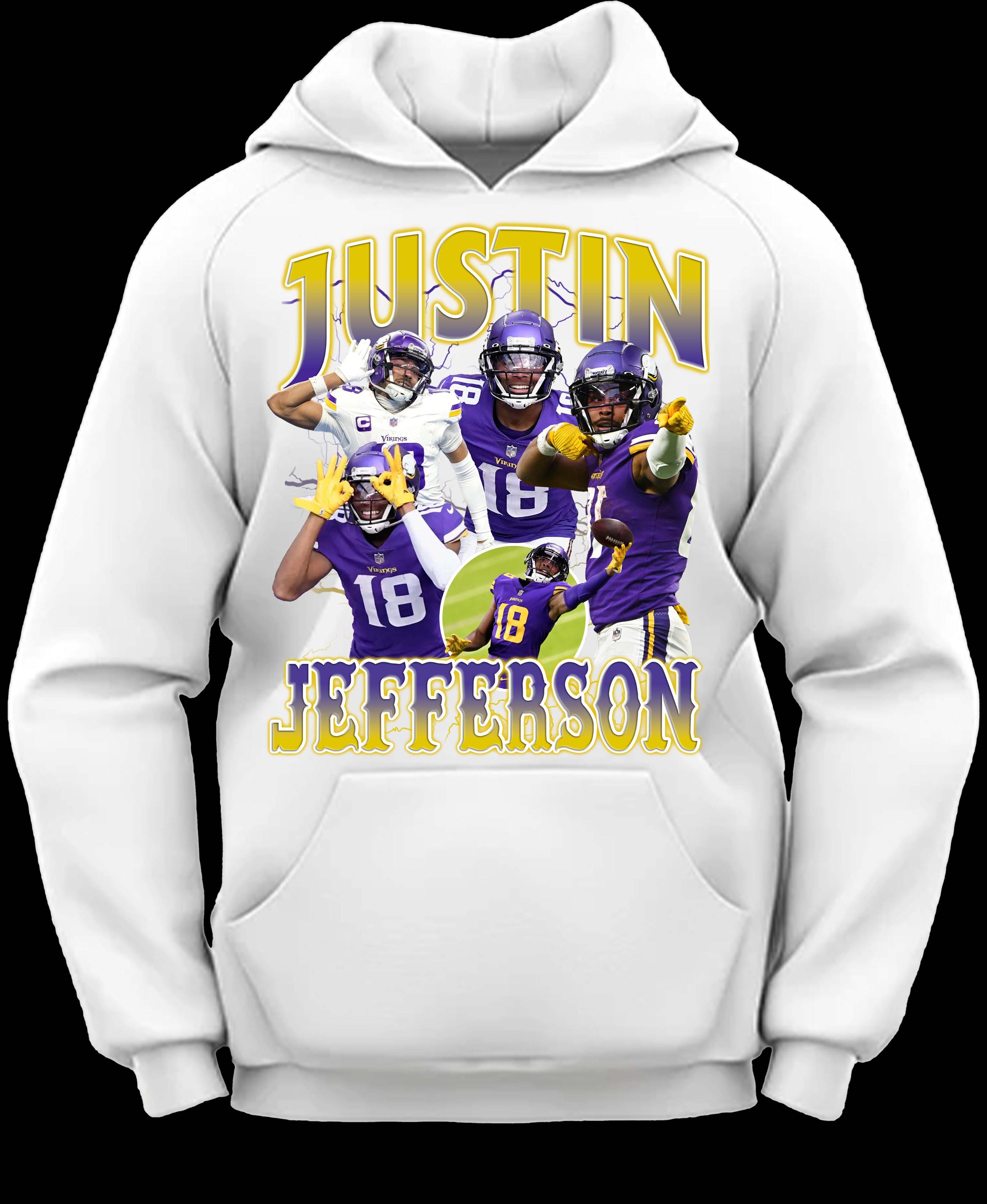 Ready to Print Justin Jefferson T Shirt Design PNG Instant Download 300 ...