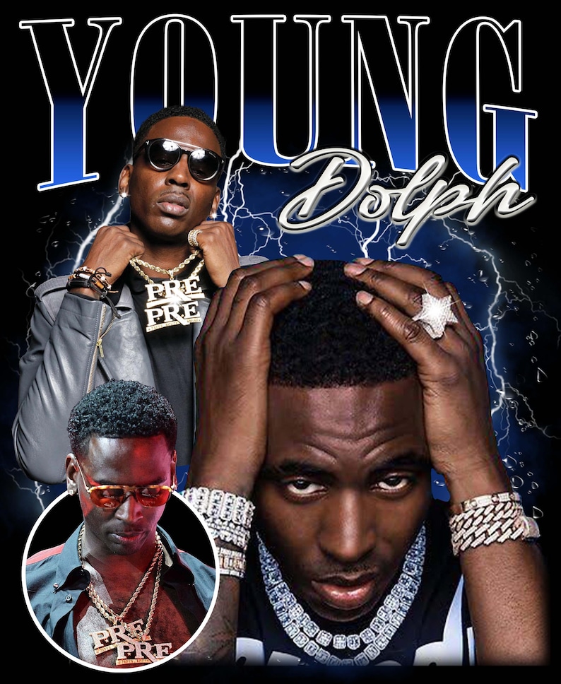 Young Dolph T Shirt Design PNG Instant Download 300 Dpi - Etsy