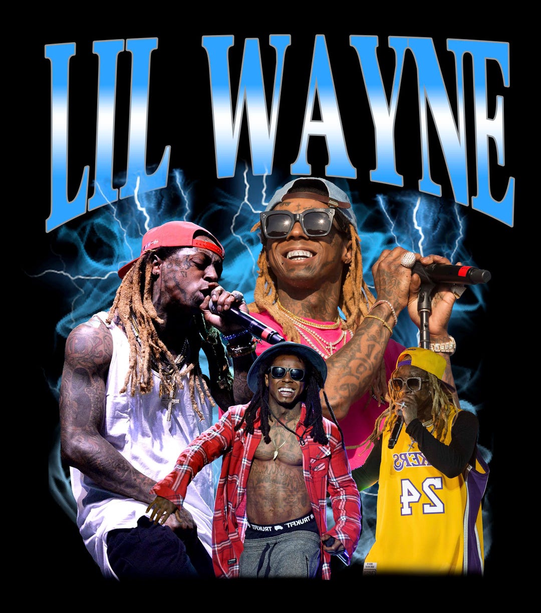 Lil Wayne T Shirt Design PNG Instant Download 300 Dpi - Etsy