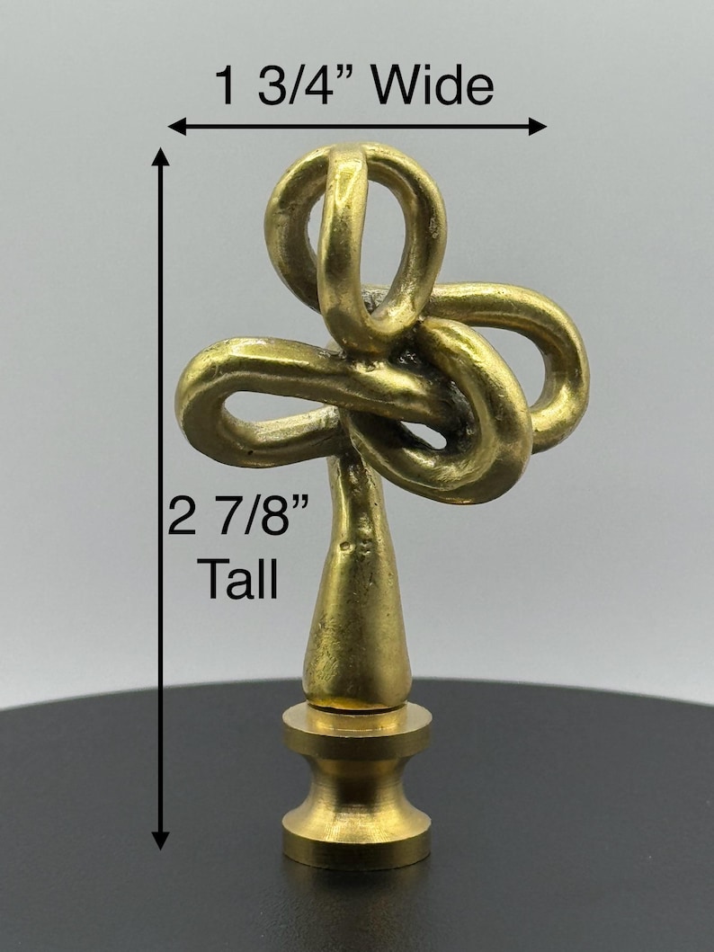 Brass Knot Lamp Finial - Etsy
