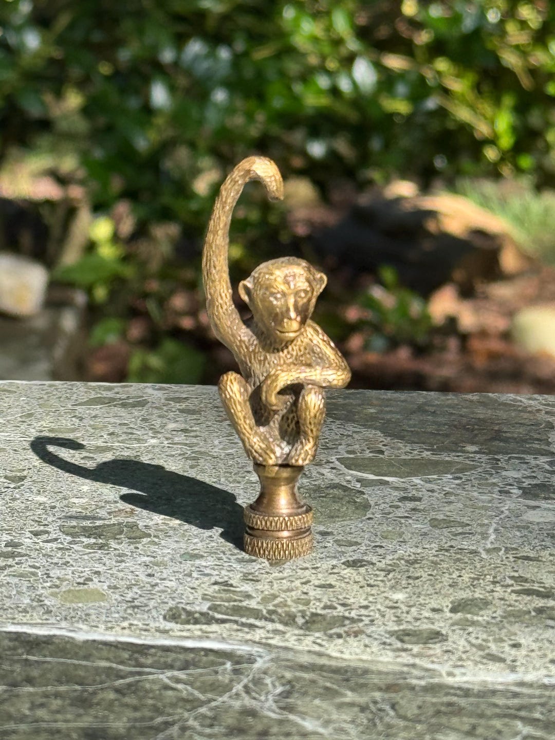 Antique Brass Monkey Finial - Etsy