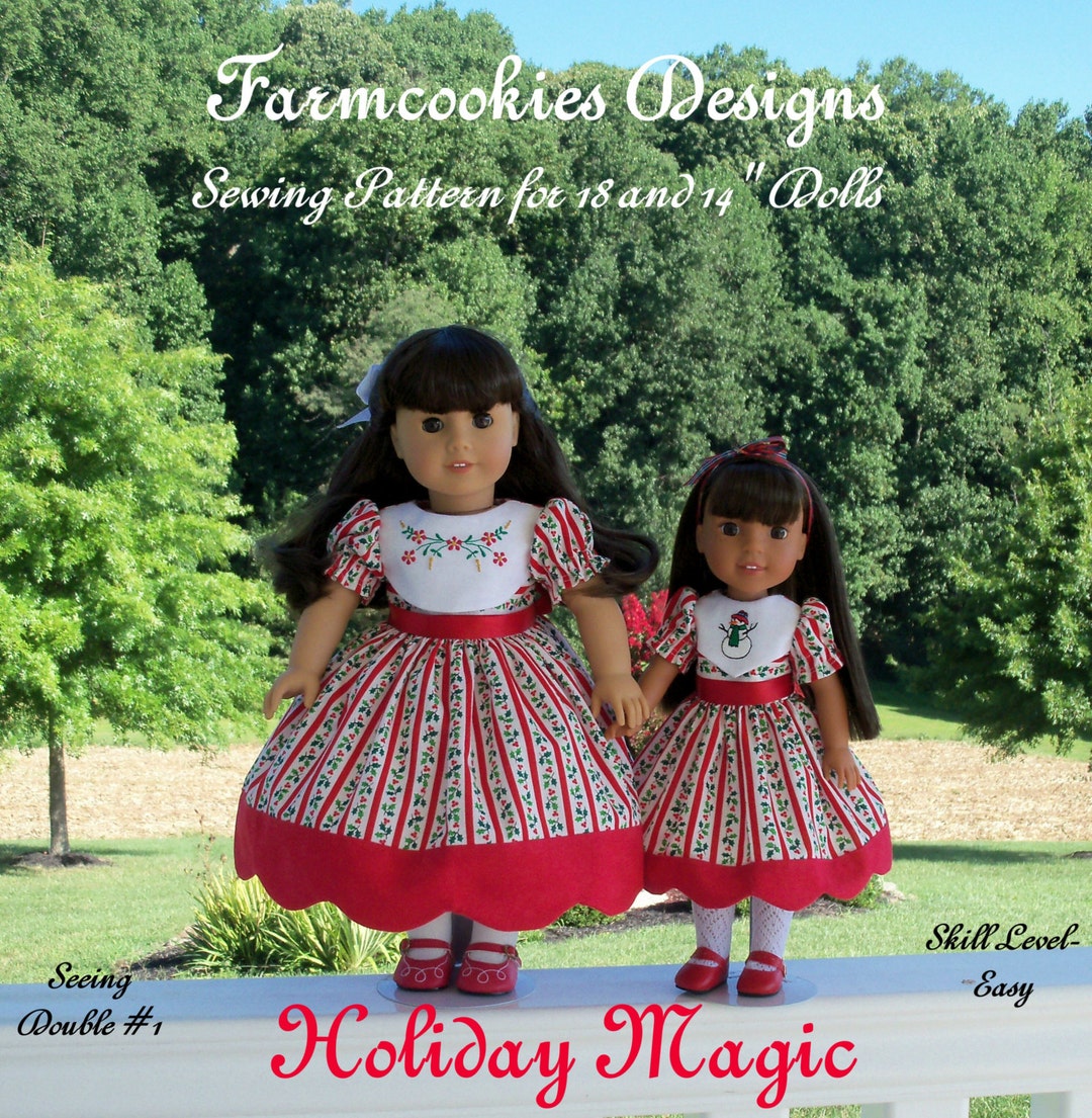 PDF Sewing Pattern: Holiday Magic/ Sewing Pattern Fits BOTH 18 ...