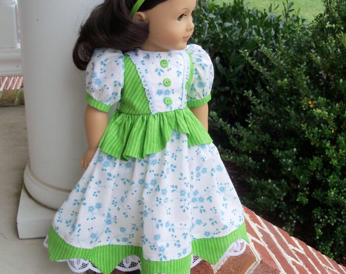 Cecile Marie Grace 1850s Day Gown Clothes For American Girl Doll Etsy