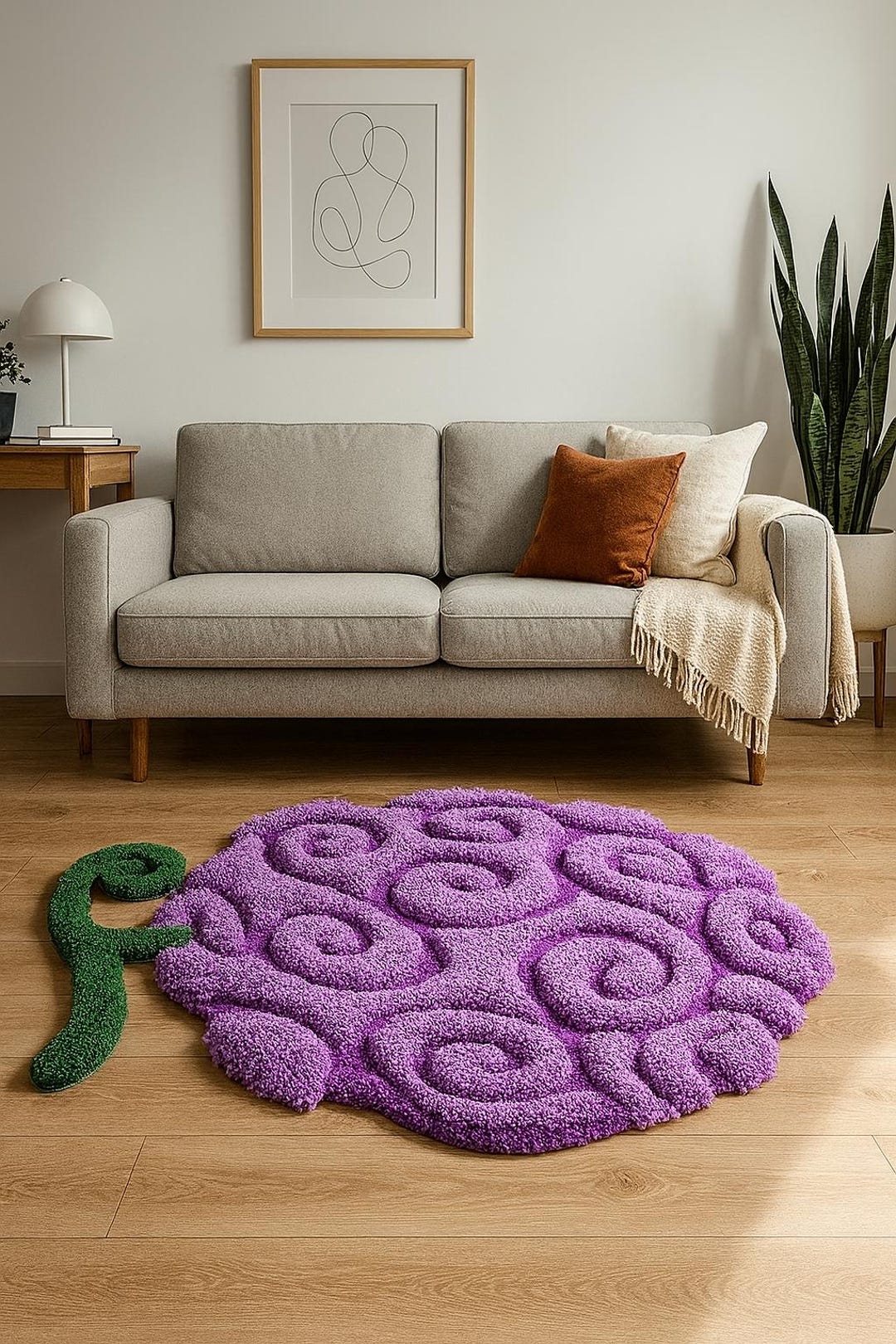 Handmade 3D Devil Fruit Rug, Anime Plush Carpet, Otaku Gift - Etsy