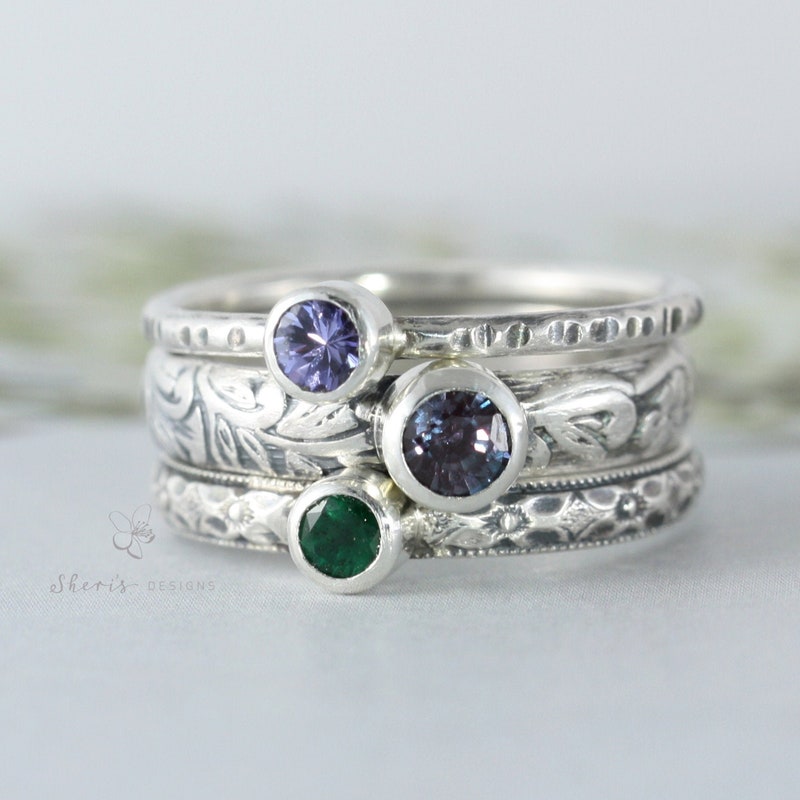 Stackable Mothers Rings - Etsy