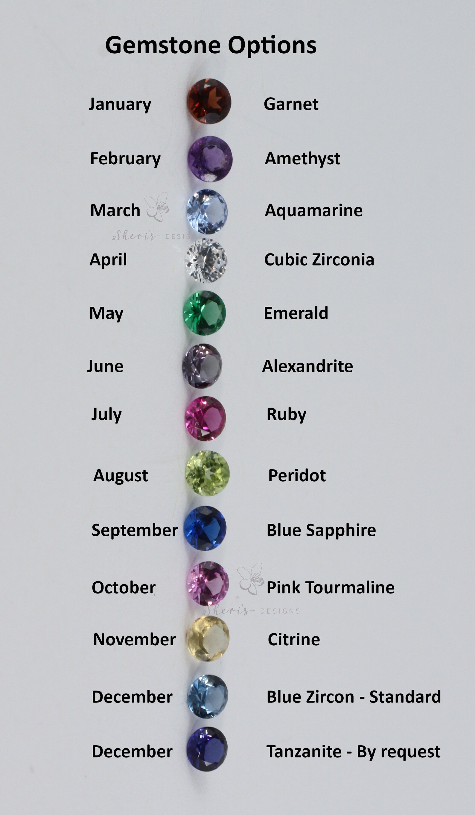 6 Stone Ring Birthstone Mother's Stacking Ring Set | Etsy