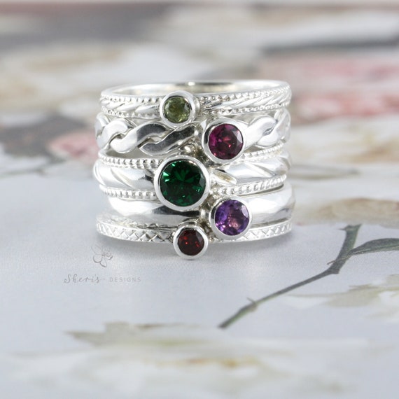 5 birthstone ring store