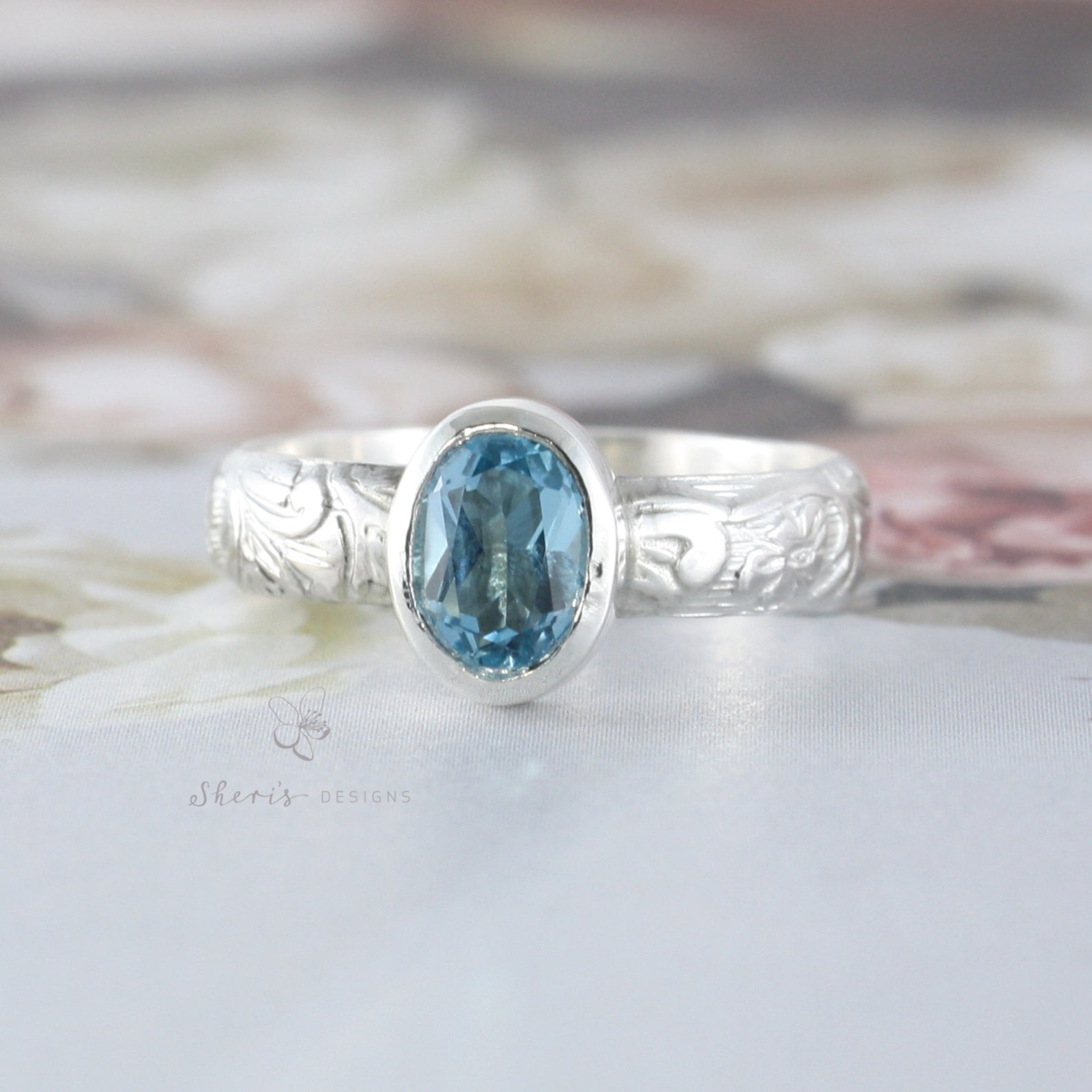 4 Stone Ring Set 4 Birthstones Square Oval Emerald Octagon - Etsy