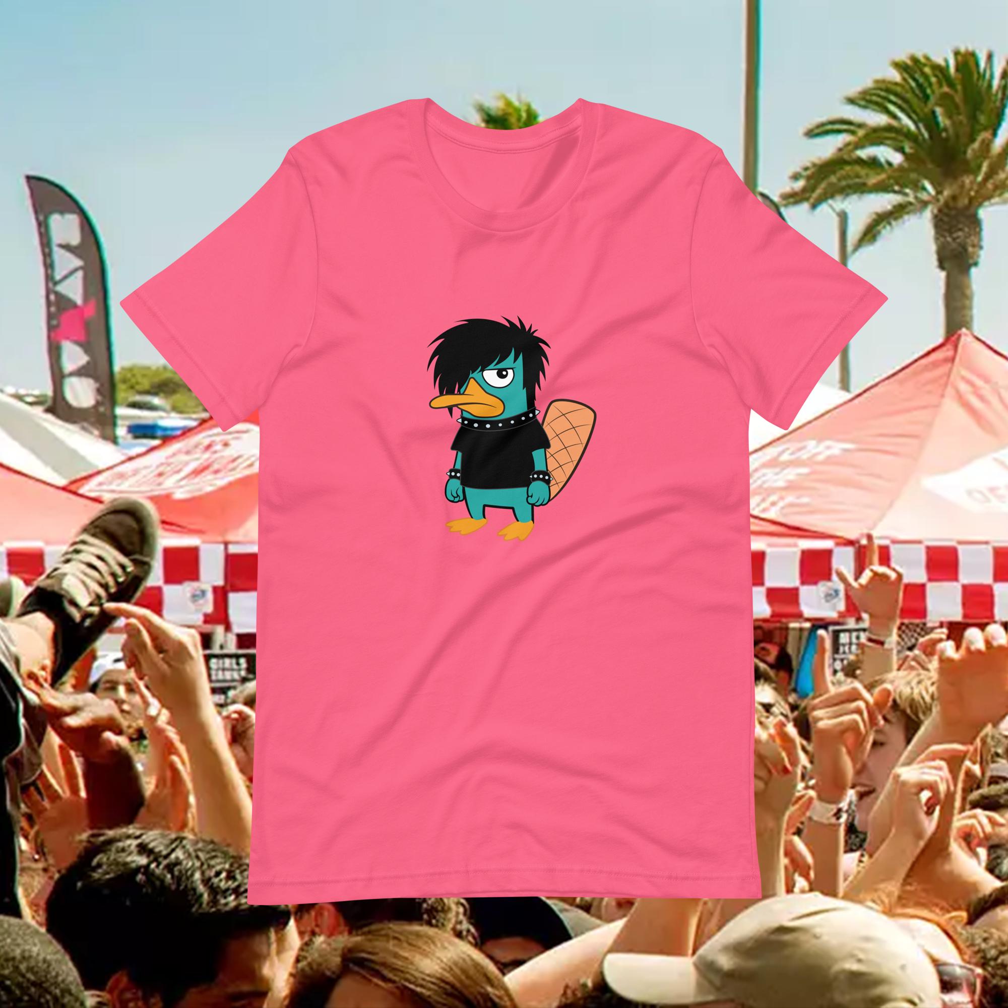 Emo Perry the Platypus Shirt – Warped Tour 2025 Tee, Scene Core Aesthetic, Sad Platypus Graphic ...