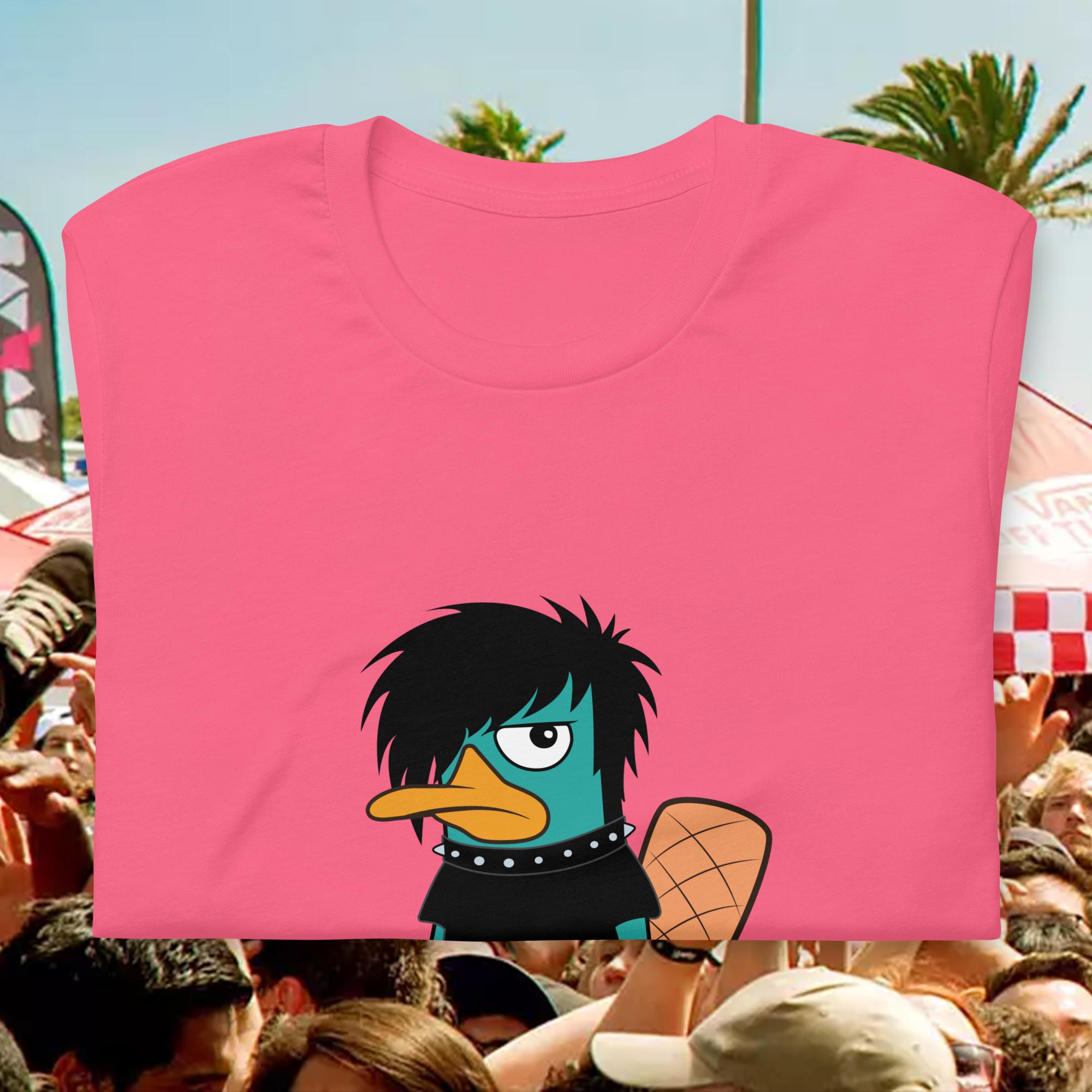 Emo Perry the Platypus Shirt – Warped Tour 2025 Tee, Scene Core Aesthetic, Sad Platypus Graphic ...