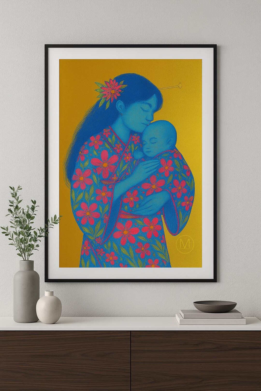 Your Kind of Geisha Mother Child Wall Art Digital Download - Etsy