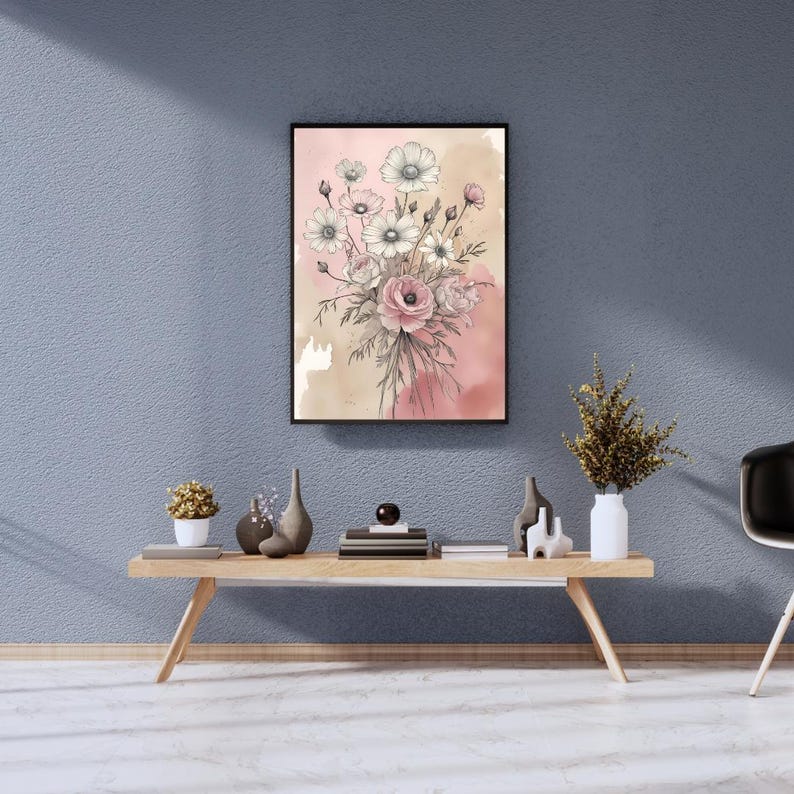 Vintage Botanical Sketch Prints, Antique Floral Gallery Wall Art ...