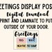 Greetings Display Poster for Classroom Door - Etsy