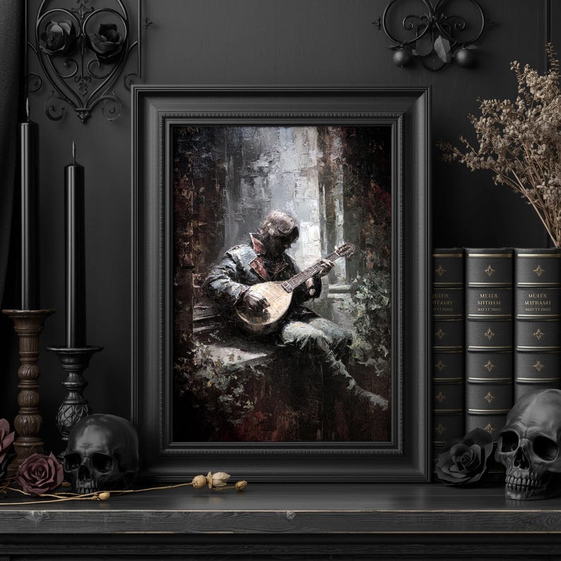 Artwork of Minstrels From the Gothic Dark Academy, Medieval Lute Music ...