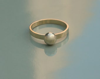 Modern gold ring | Etsy