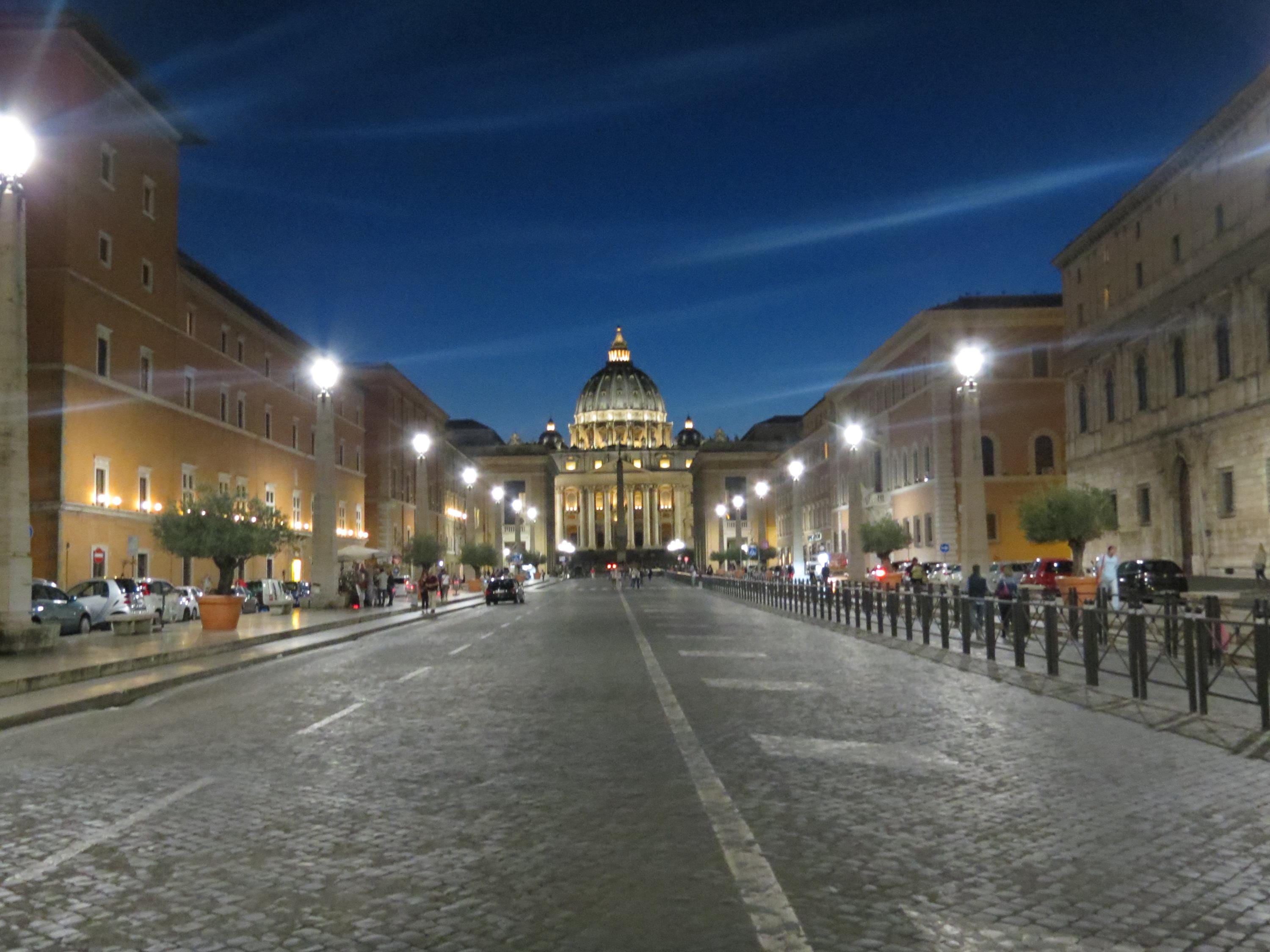 Road to St Peter’s Basilica at Night - Etsy