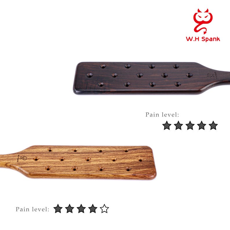 Wood Spanking Paddle / Long Paddle With Holes - Etsy Hong Kong