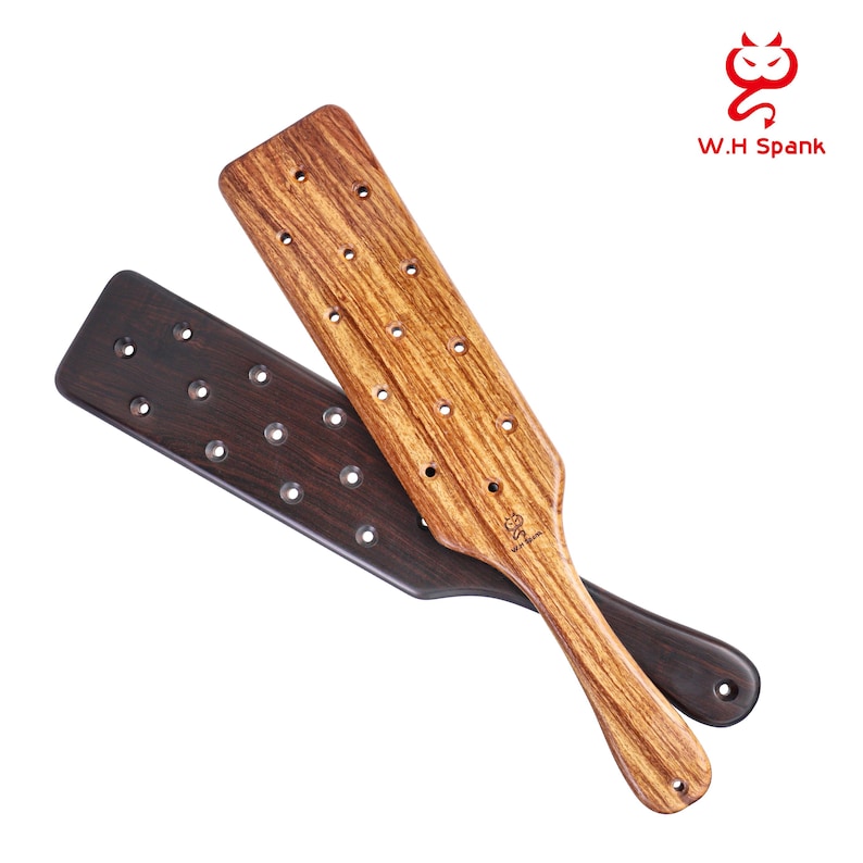 Wood Spanking Paddle / Long Paddle With Holes - Etsy Hong Kong