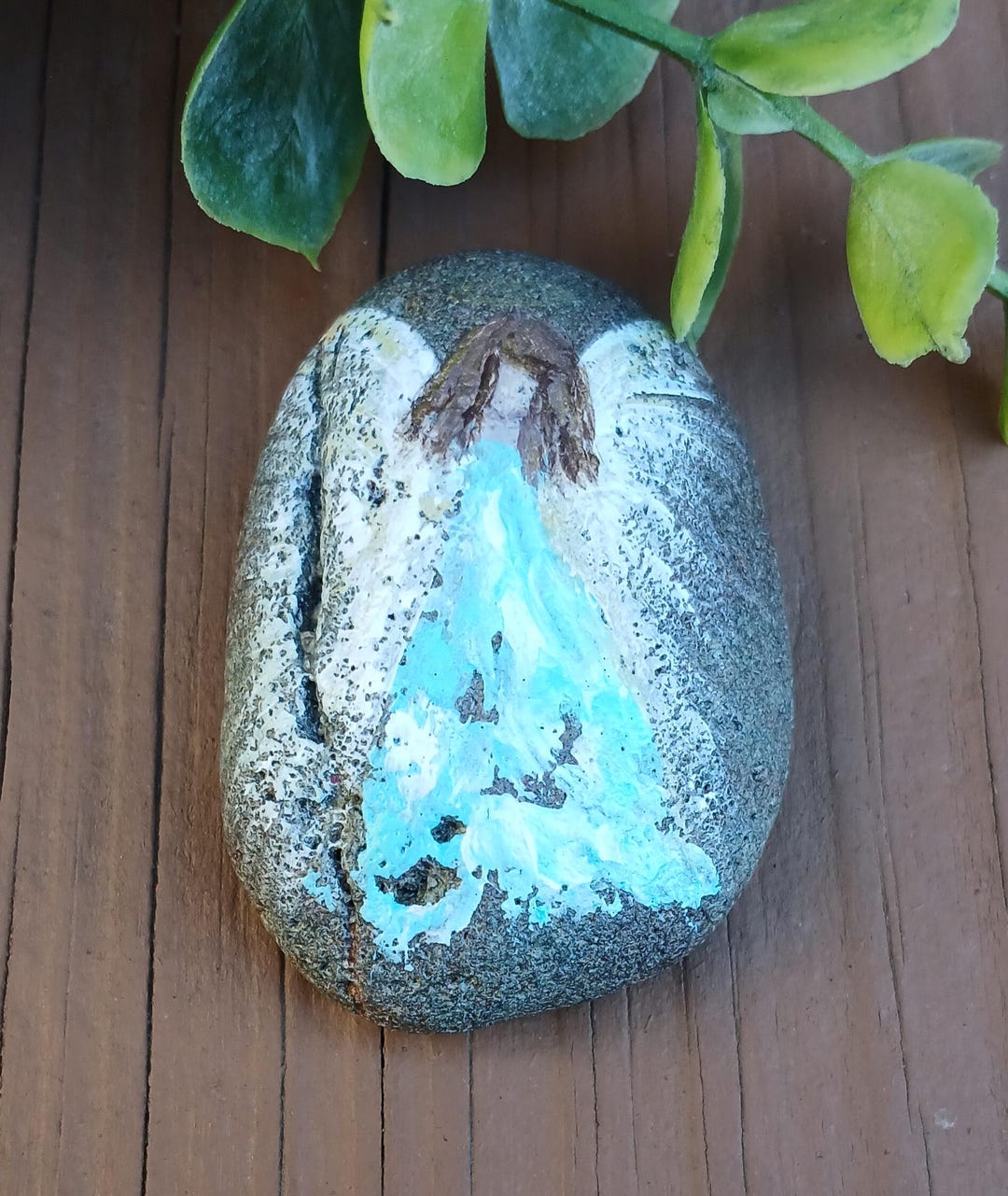 Painted Angel Rock, Blessing Stone, Guardian Angel, Protection, Gift ...