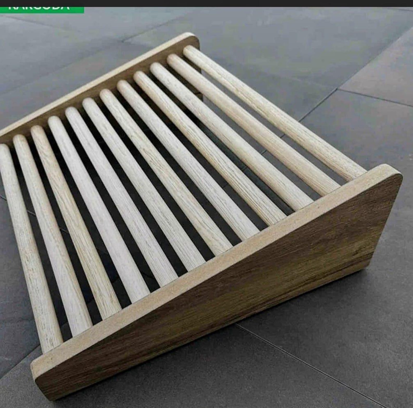 Natural Wood Foot Rest for Under Desk Ergonomic Foot Stool, Office Home ...