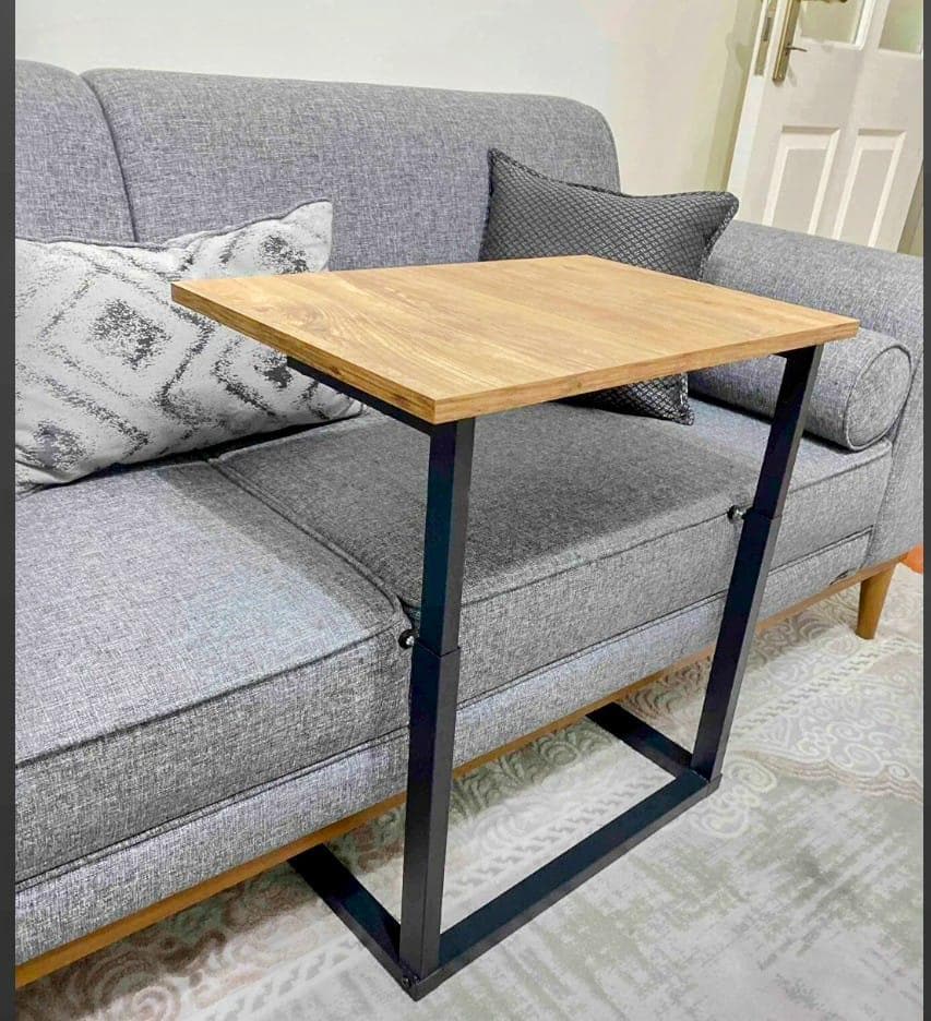 Adjustable Computer Table, C Table for Sofa – Industrial Side Table ...