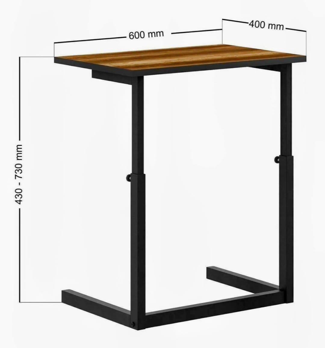 Adjustable Computer Table, C Table for Sofa – Industrial Side Table ...