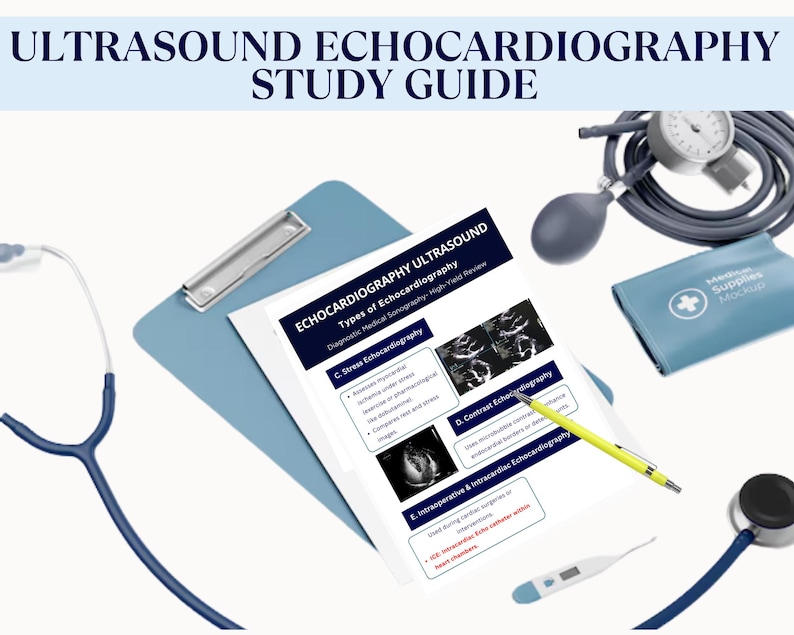 Echocardiography Study Guide | Comprehensive Echo Ultrasound Notes for ...