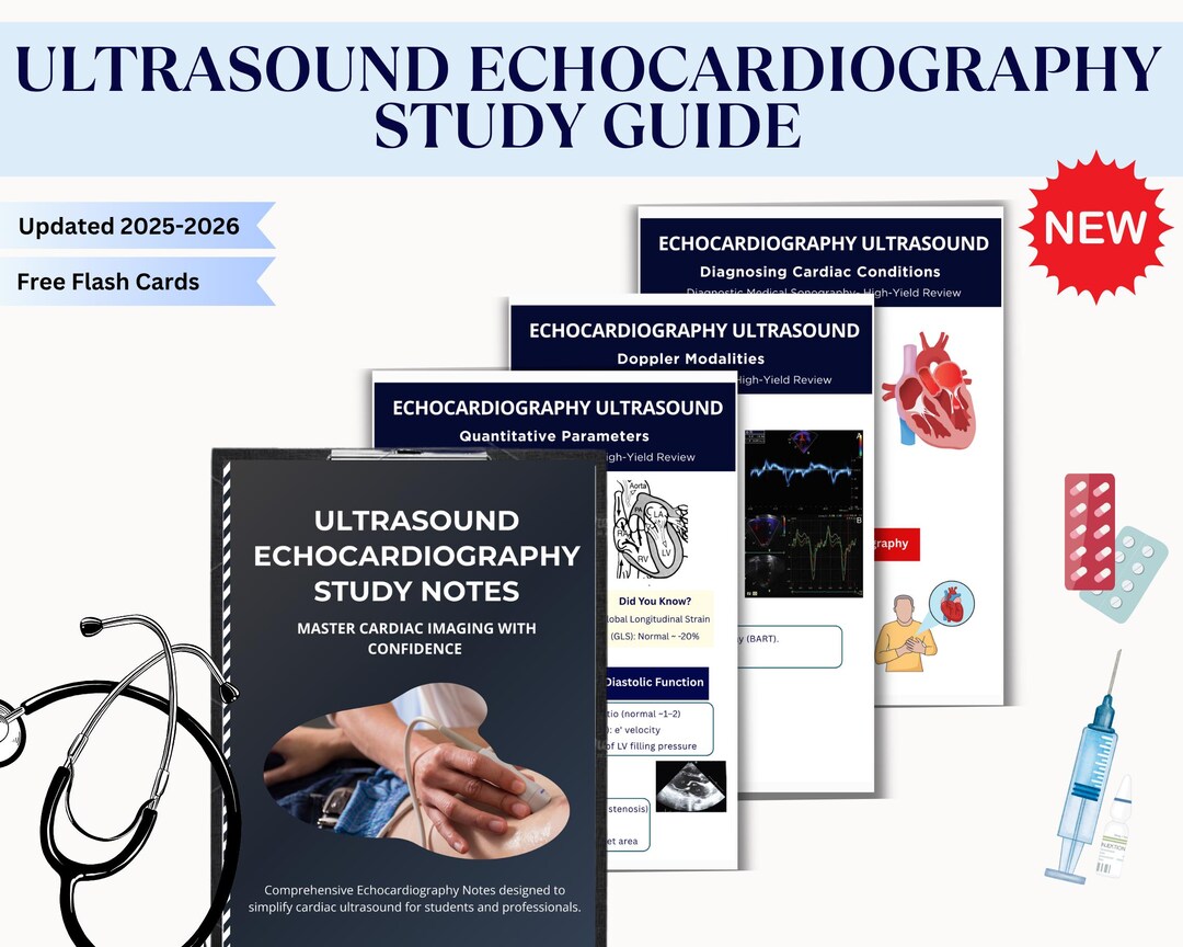 Echocardiography Study Guide | Comprehensive Echo Ultrasound Notes for ...