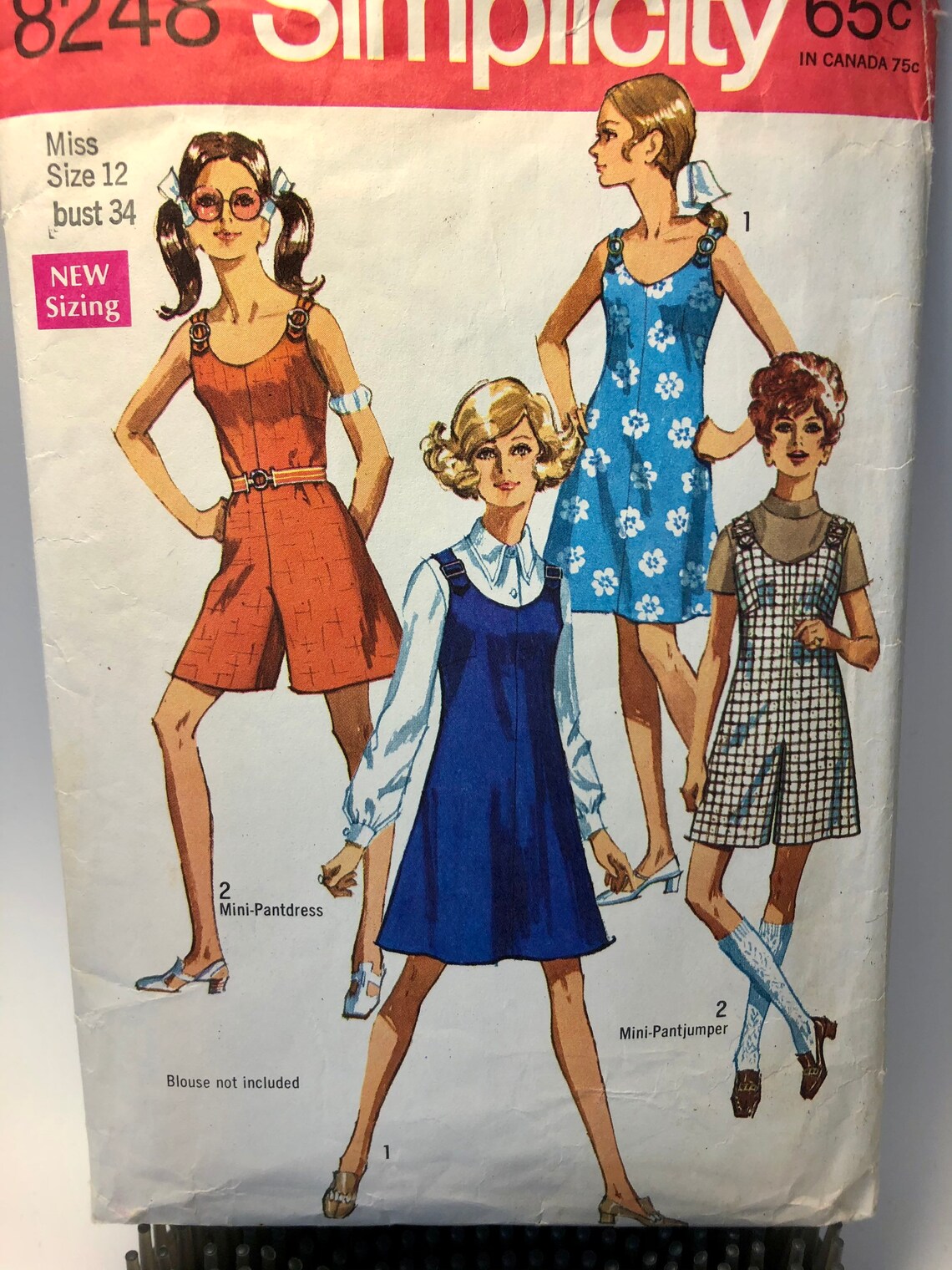 Vintage Sewing Pattern Simplicity 8248 Mini Pant Dress - Etsy