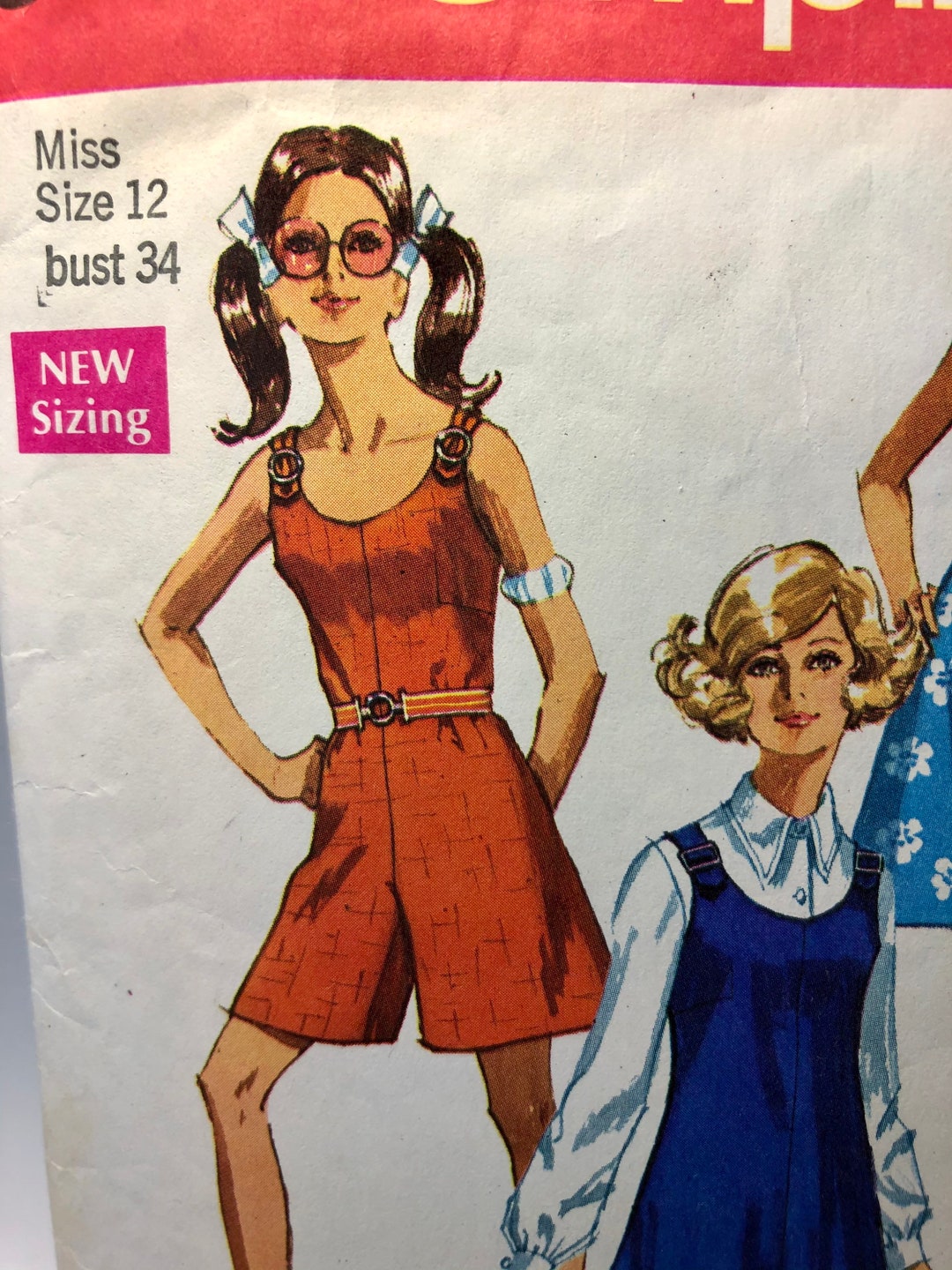 Vintage Sewing Pattern Simplicity 8248 Mini Pant Dress - Etsy