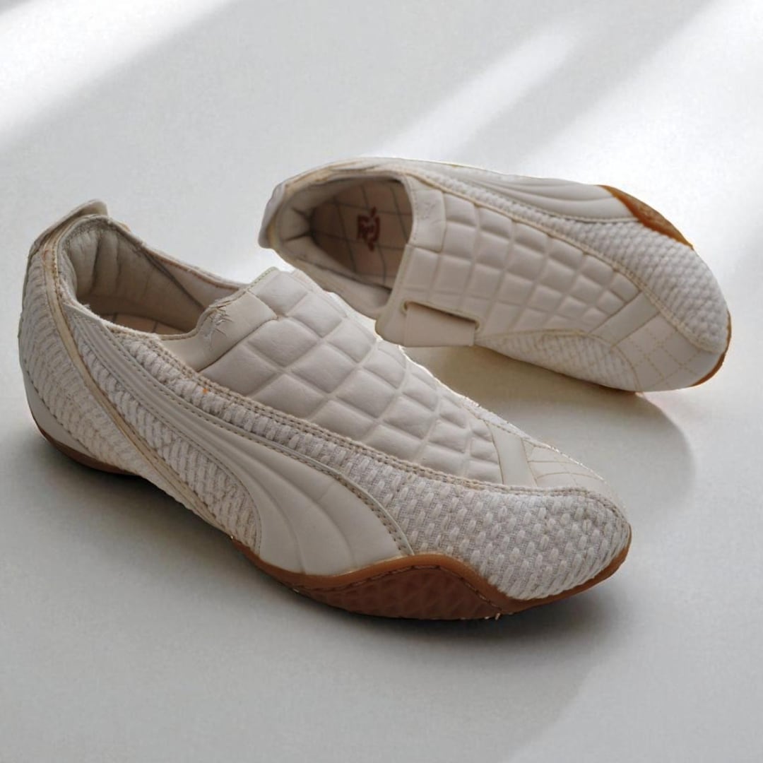 Puma Uke Bubble Y2K Cream Leather Martial Arts Trainers (UK 5 / EU 38 ...